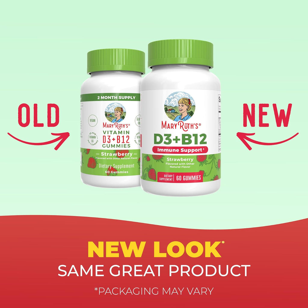 MARYRUTH'S vitamin D3 B12 support