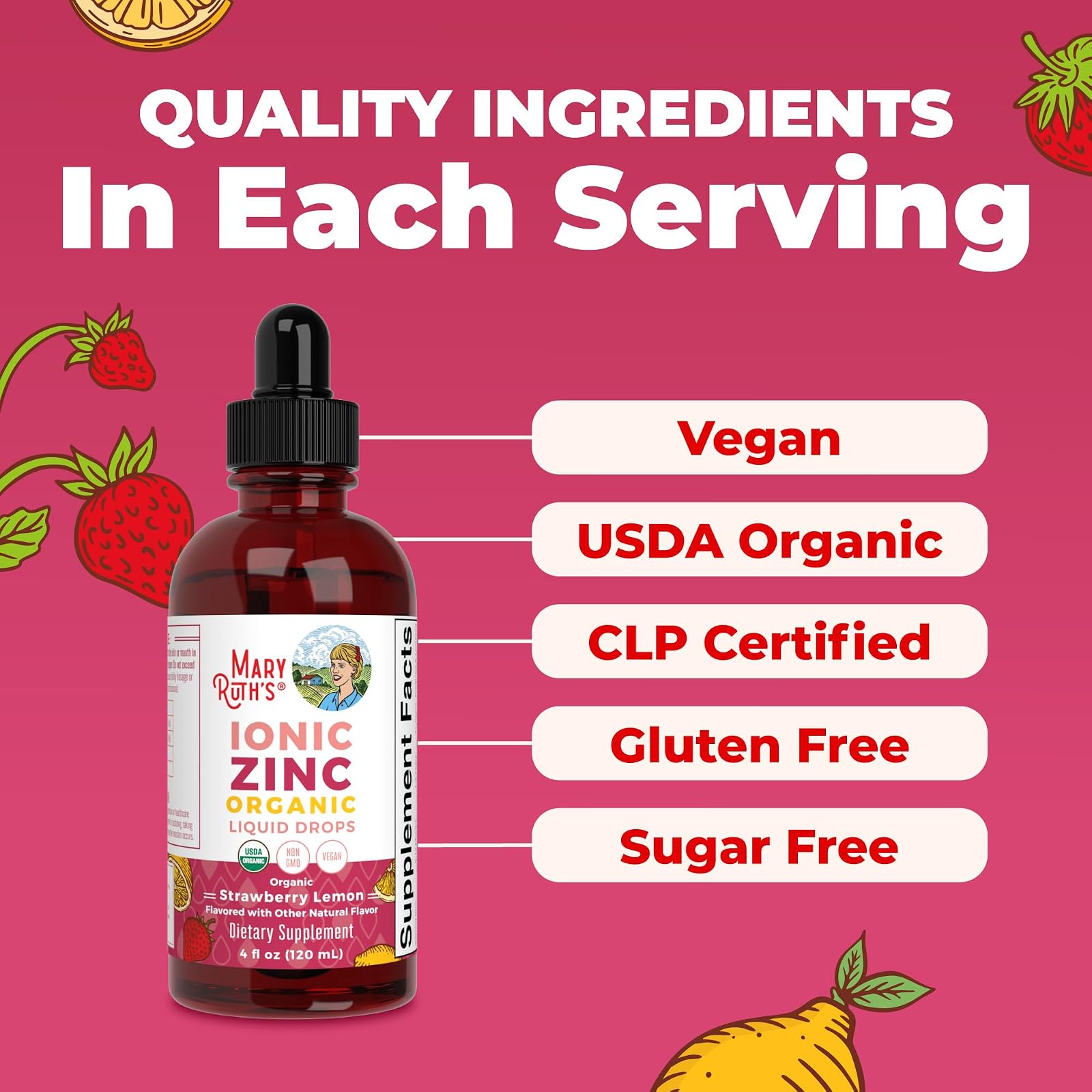 MaryRuth's zinc for energy support