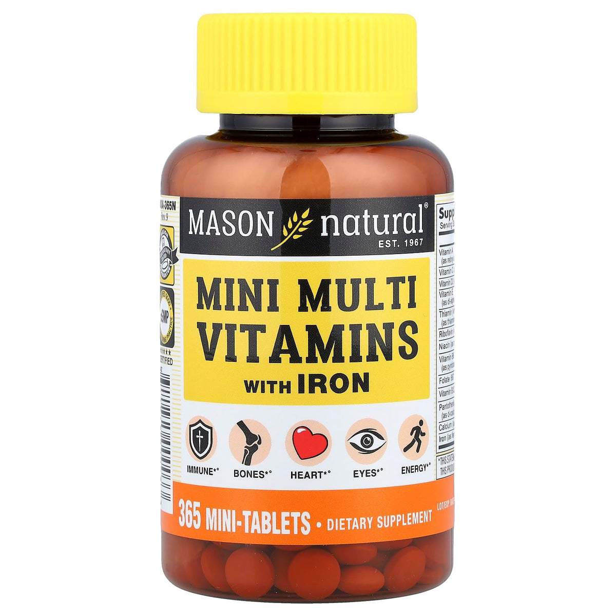 Mason Daily multivitamins with iron