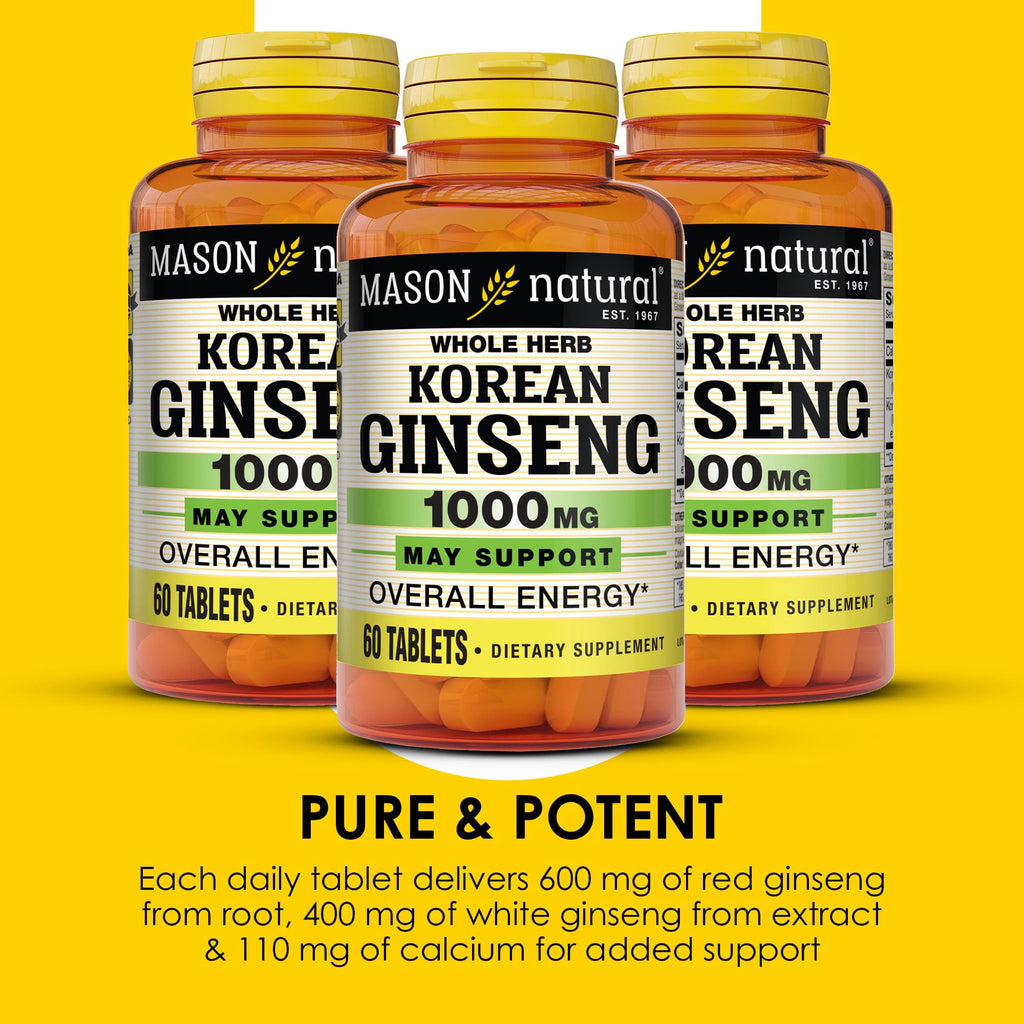 Mason ginseng for improved stamina