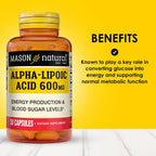 Mason Natural alpha lipoic acid capsules