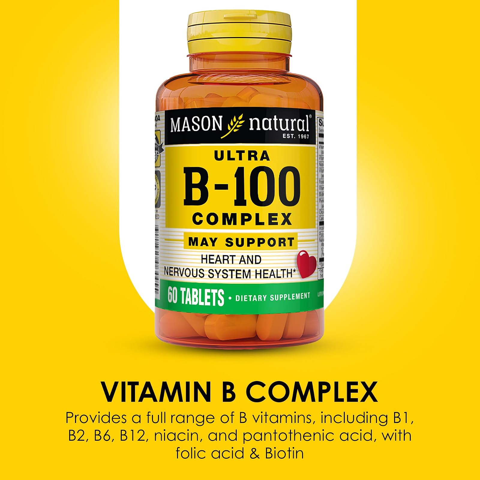 Mason Natural B-100 complex benefits