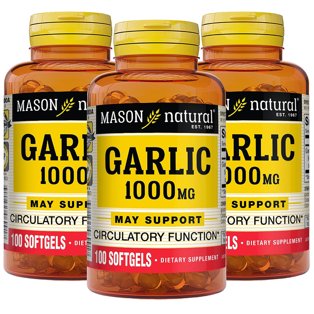 Mason Natural garlic oil softgels