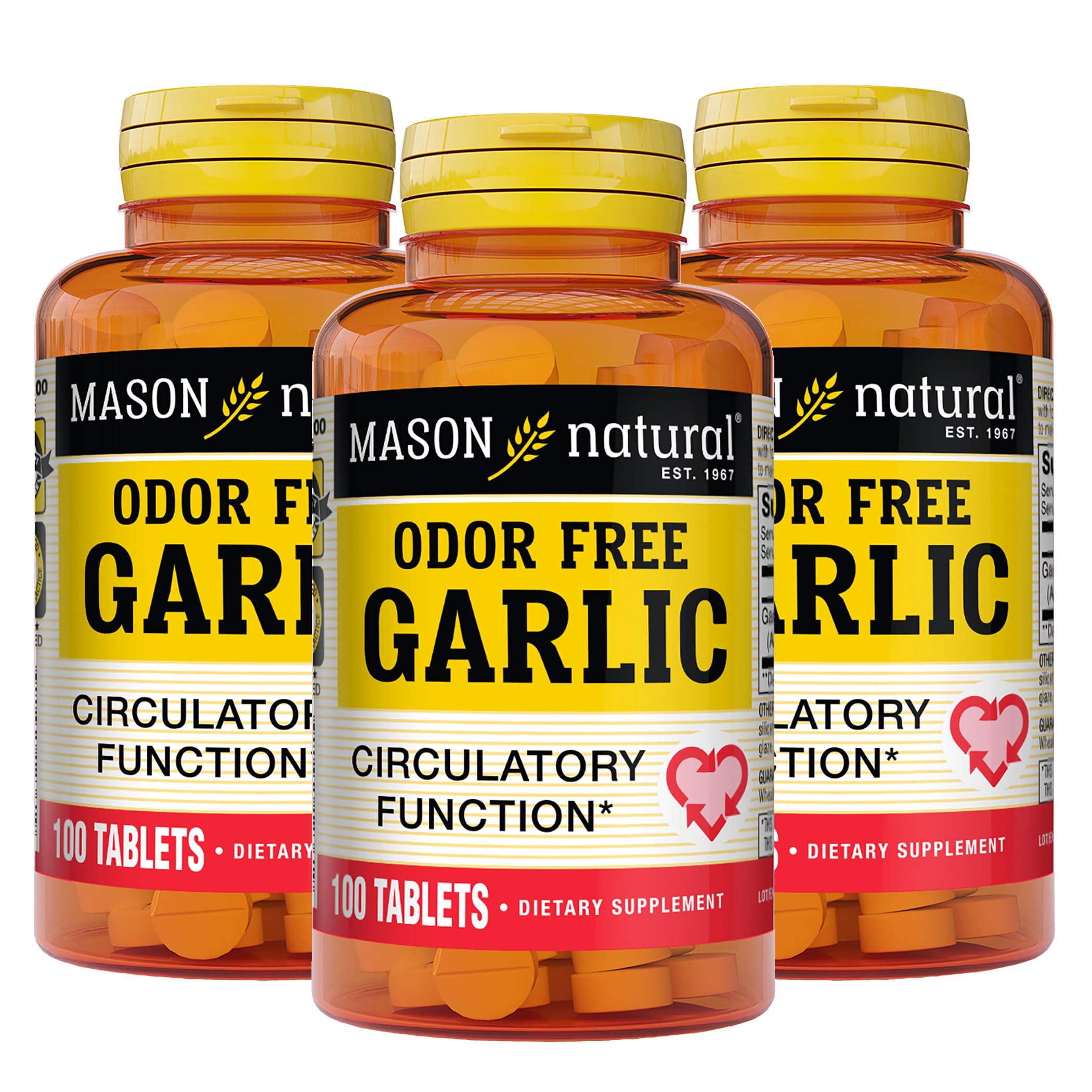 Mason Natural garlic supplement tablets