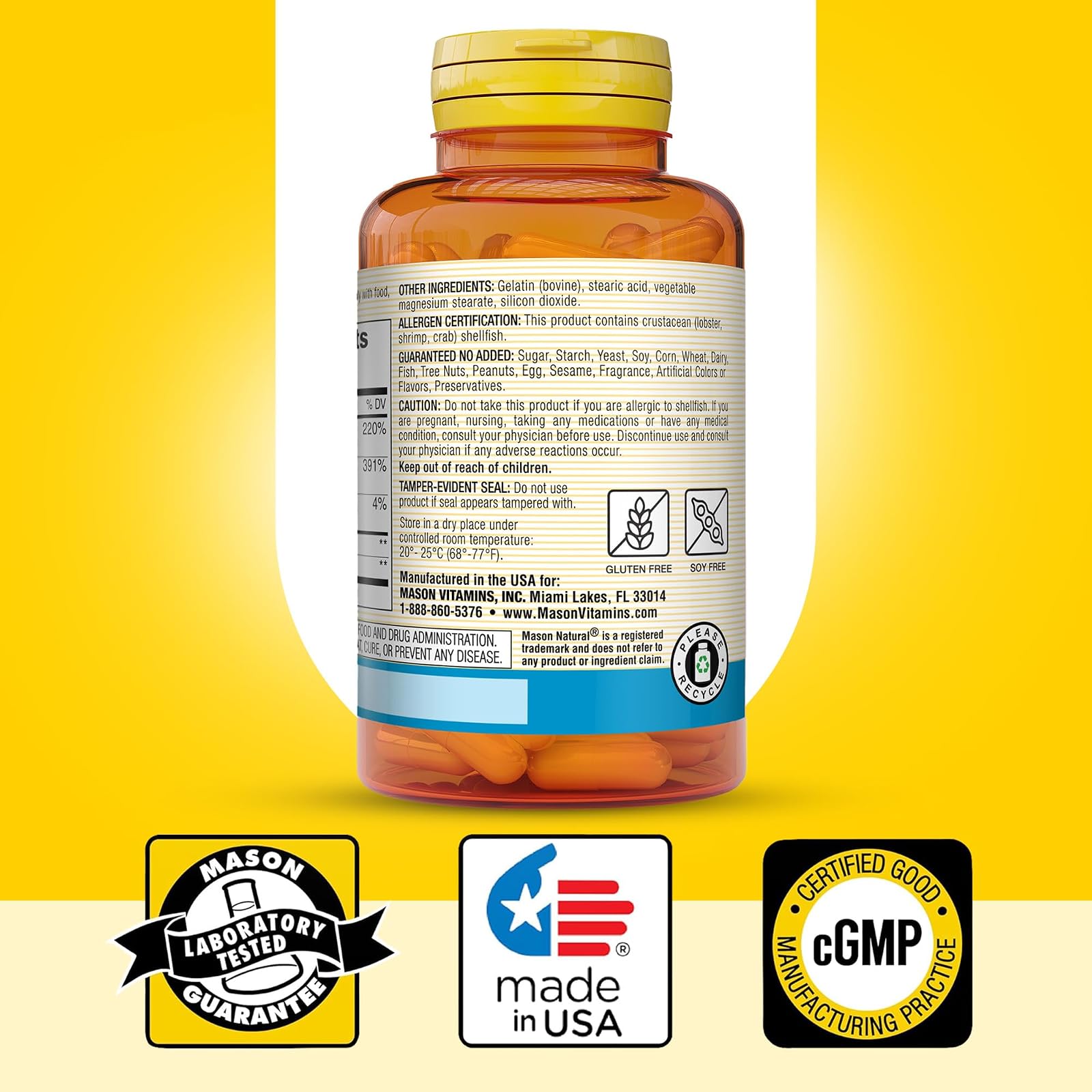 Mason Natural glucosamine for cartilage support