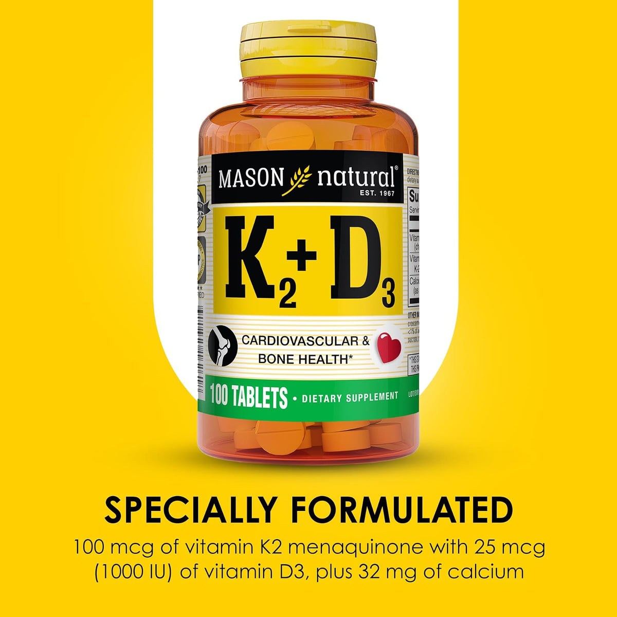 Mason Natural K2 D3 for bone health