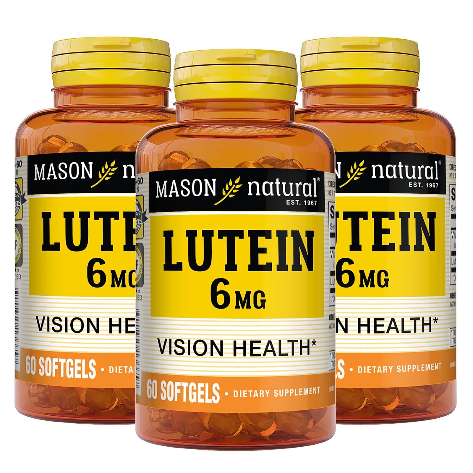 Mason Natural Lutein softgels for eye health
