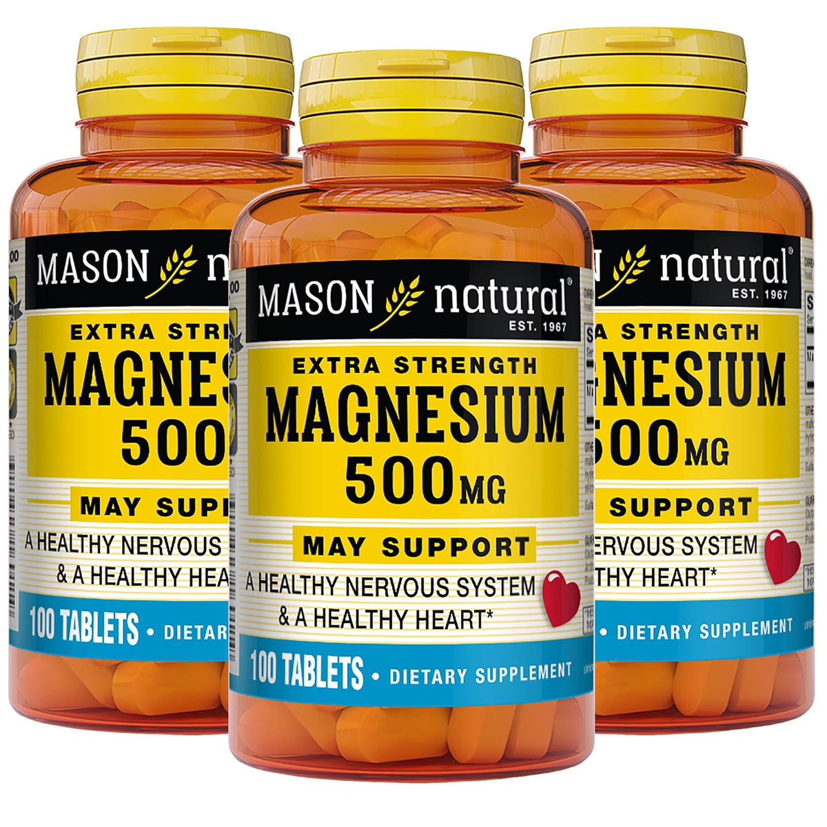 Mason Natural magnesium supplement tablets
