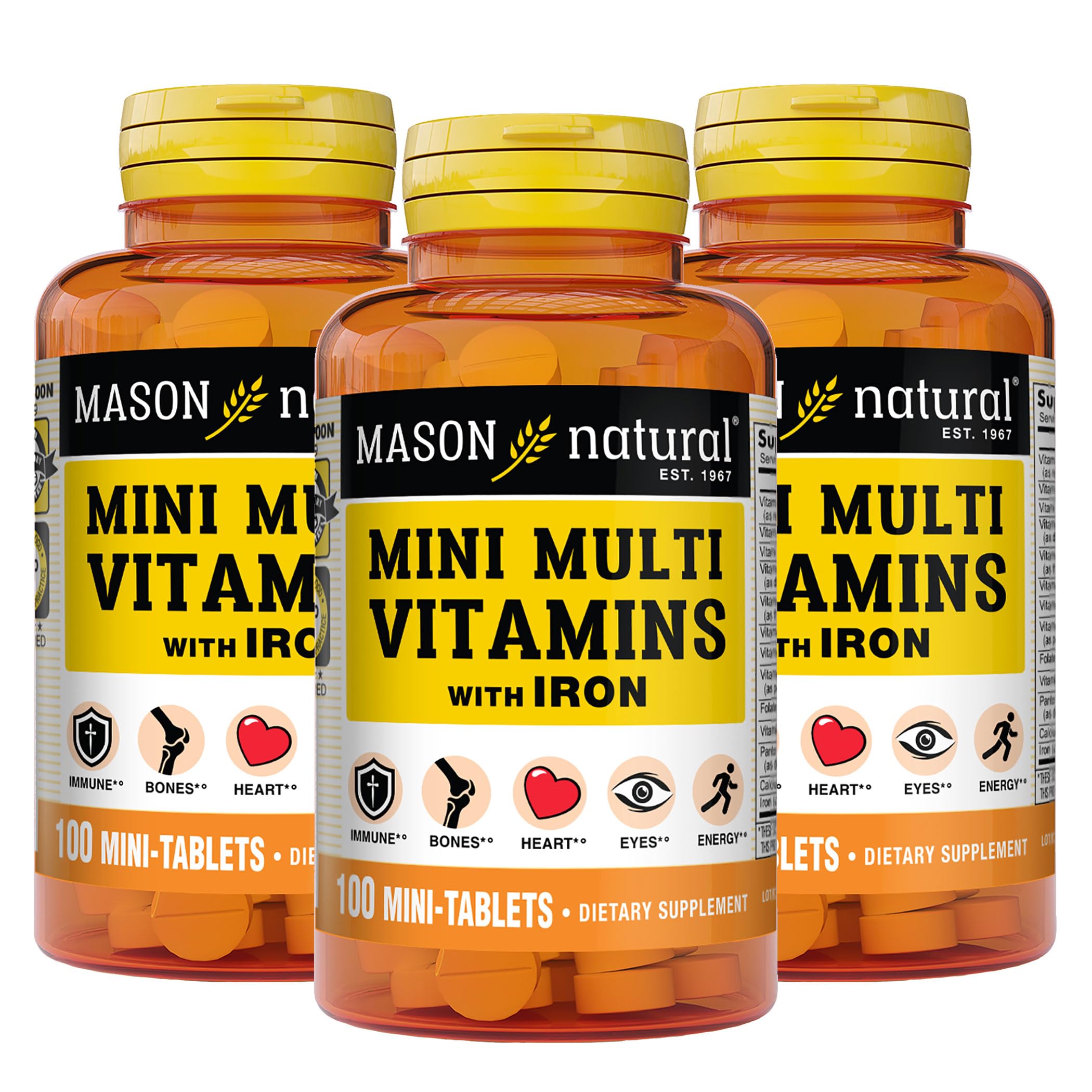 Mason Natural mini multivitamin with iron