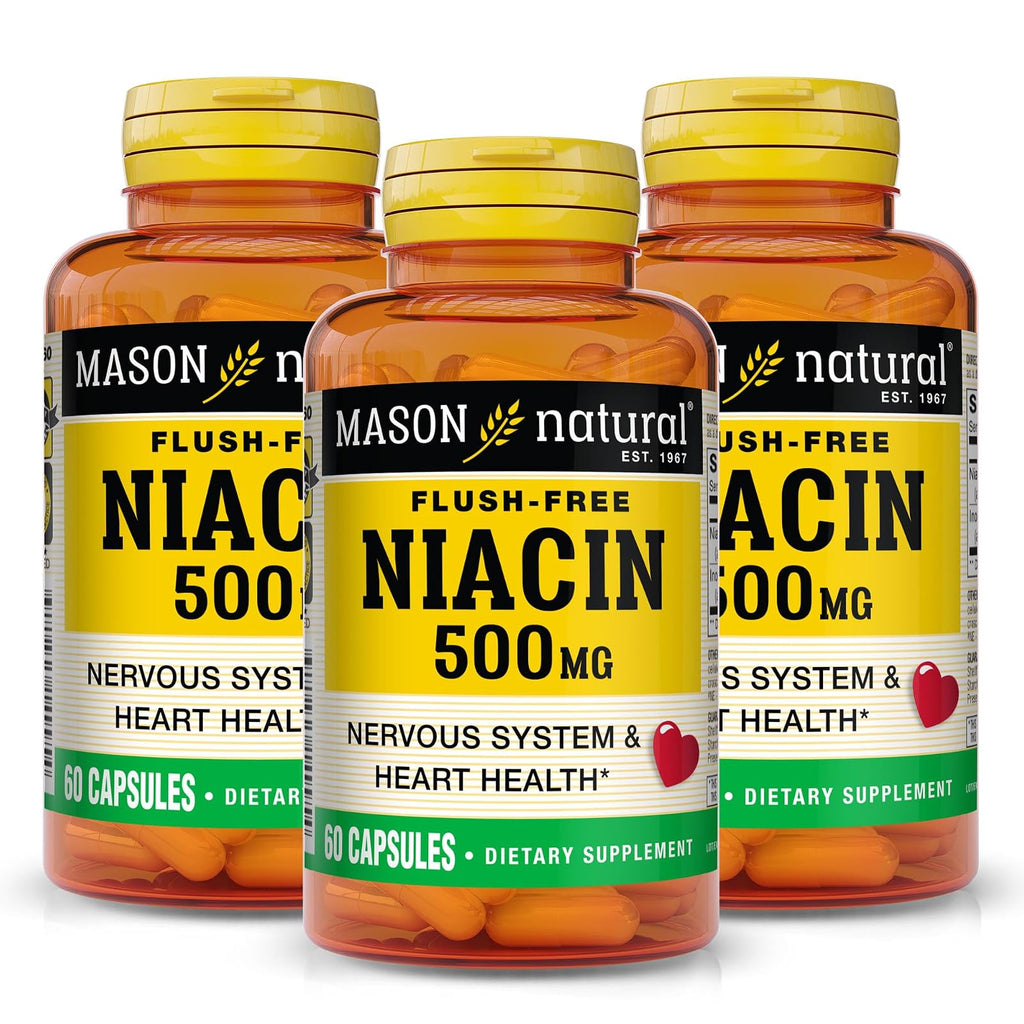 Mason Natural Niacin 500 mg capsules