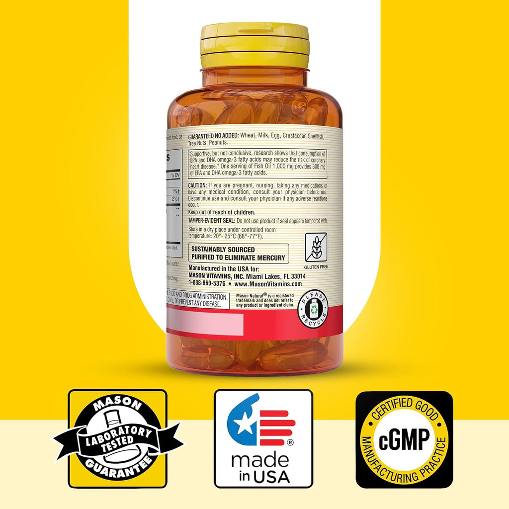 Mason Natural omega 3 supplement