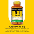 Mason Natural thiamine 250 mg supplement