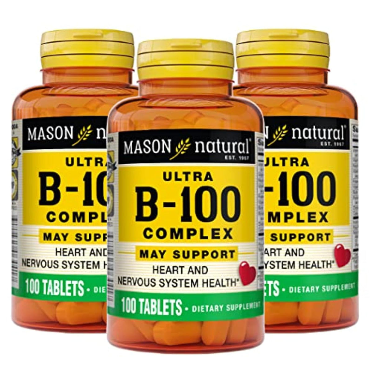 Mason Natural vitamin B complex tablets