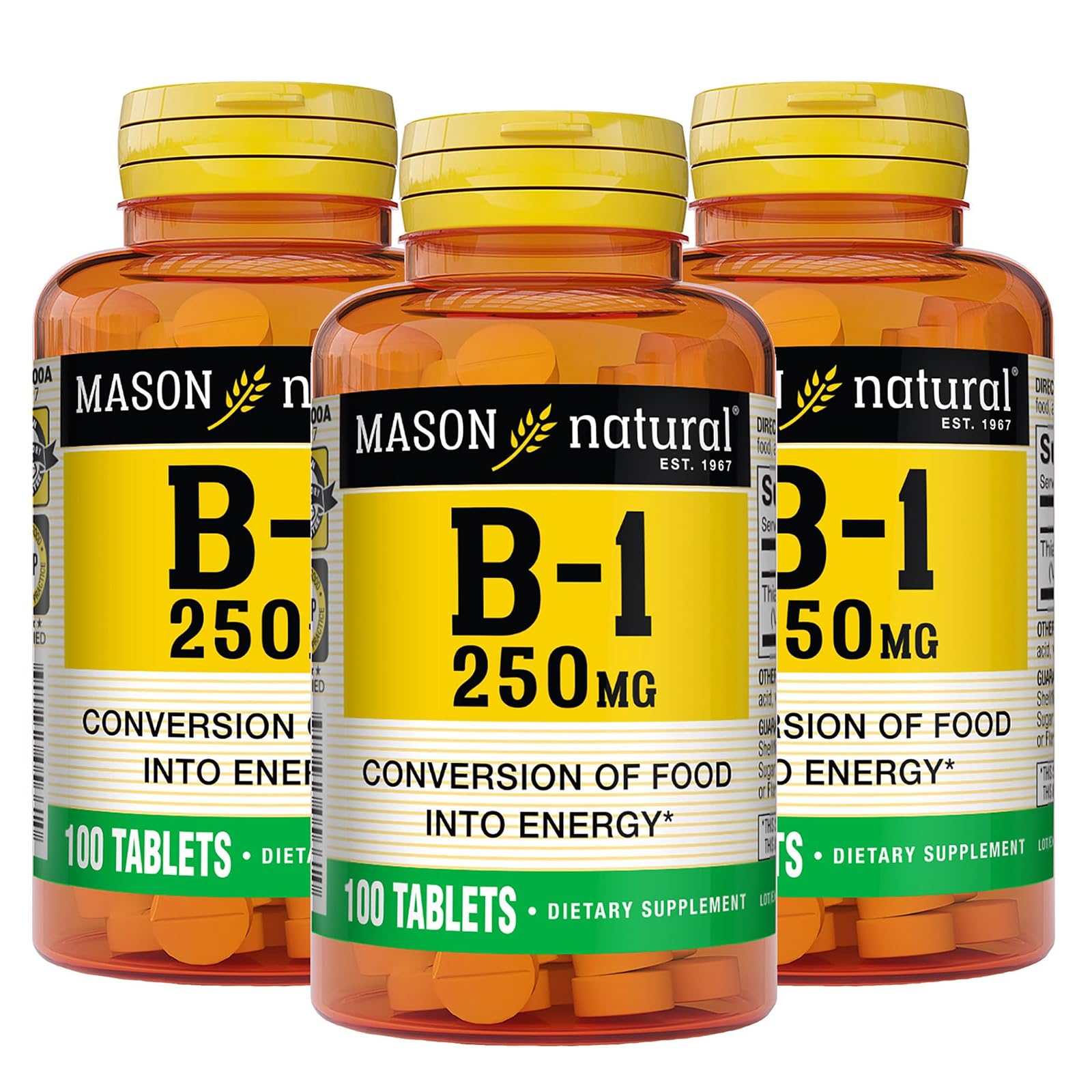 Mason Natural vitamin B1 thiamine tablets