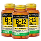 Mason Natural vitamin B12 tablets