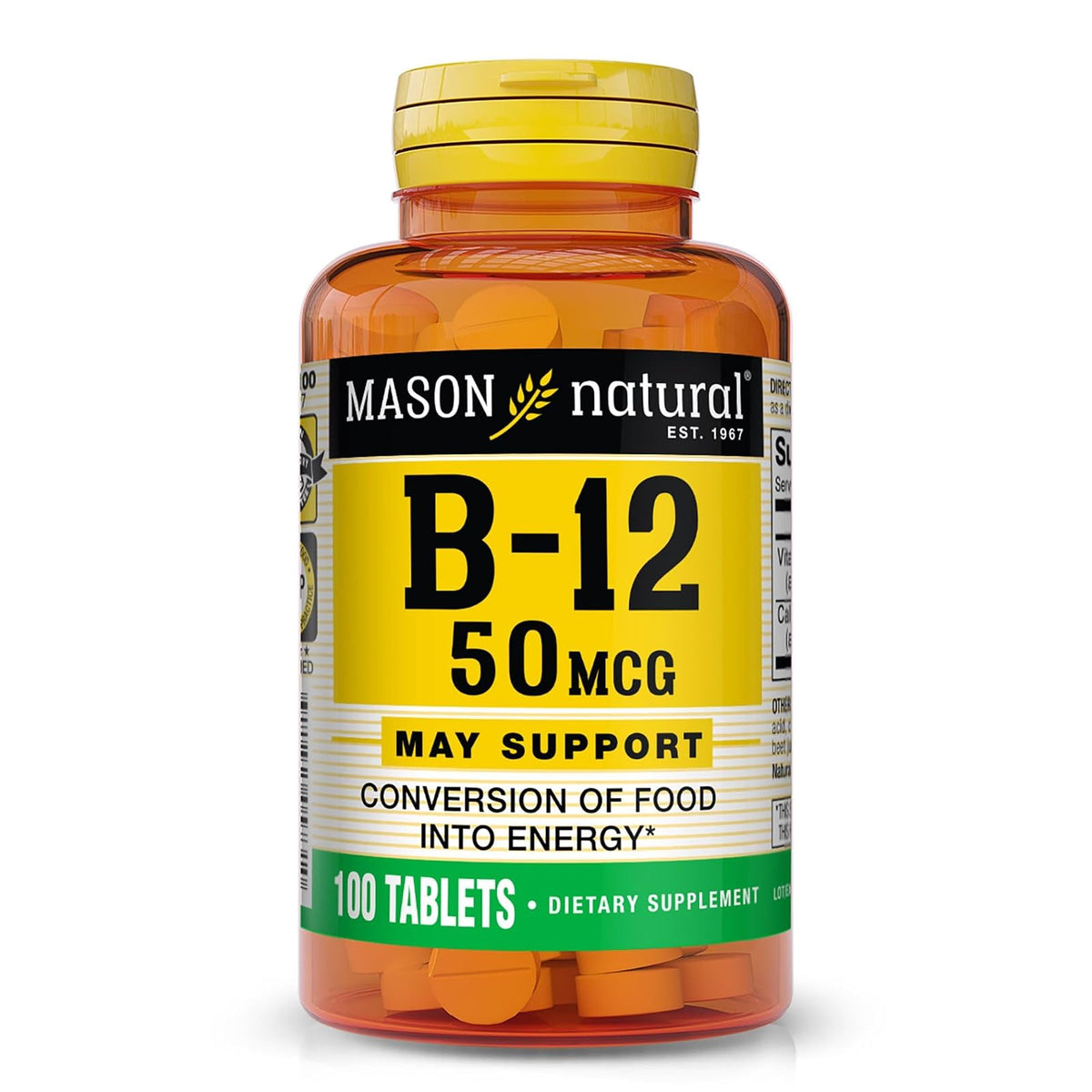 Mason Natural Vitamin B12 tablets