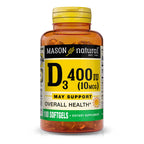 Mason Natural Vitamin D 400 IU softgels