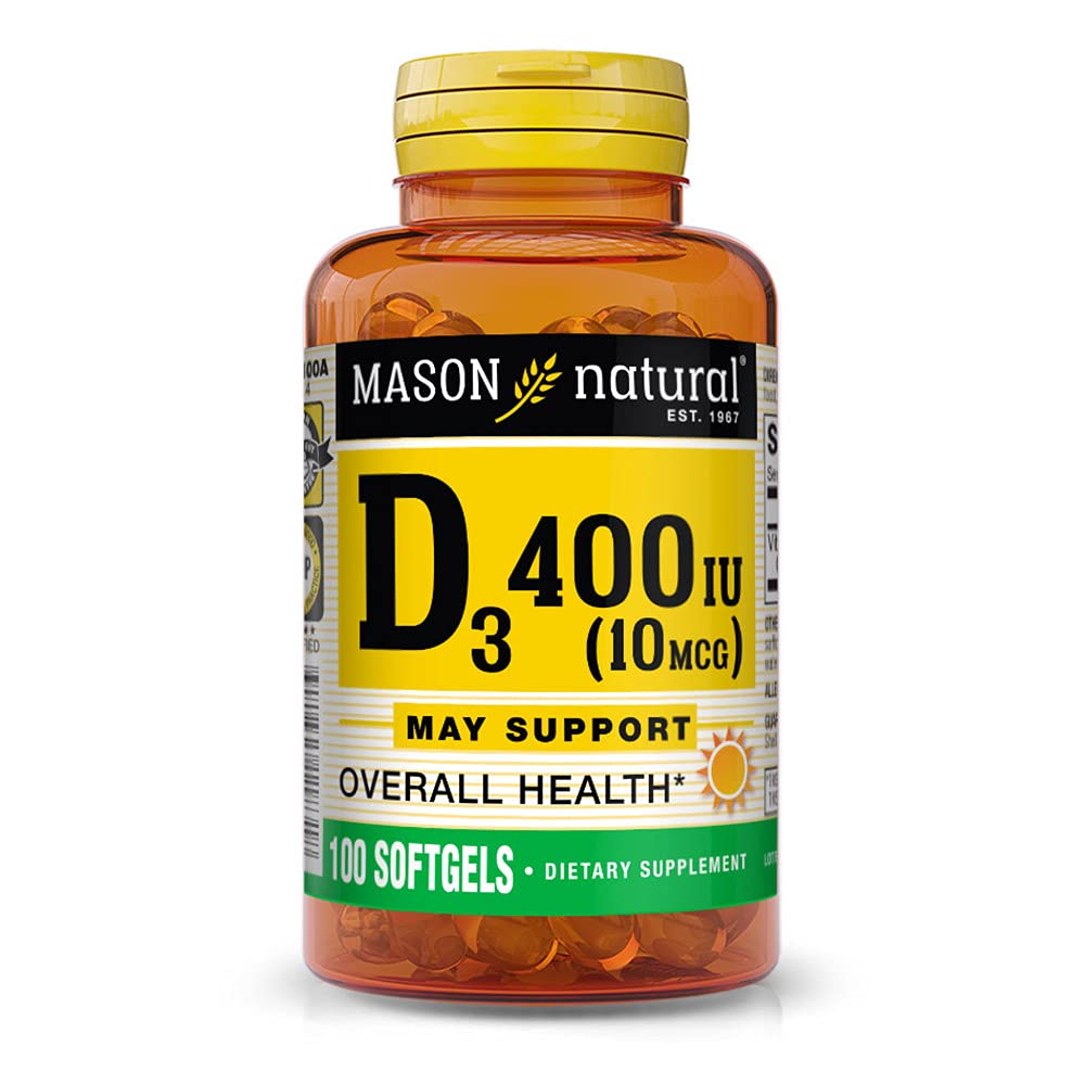 Mason Natural Vitamin D 400 IU softgels