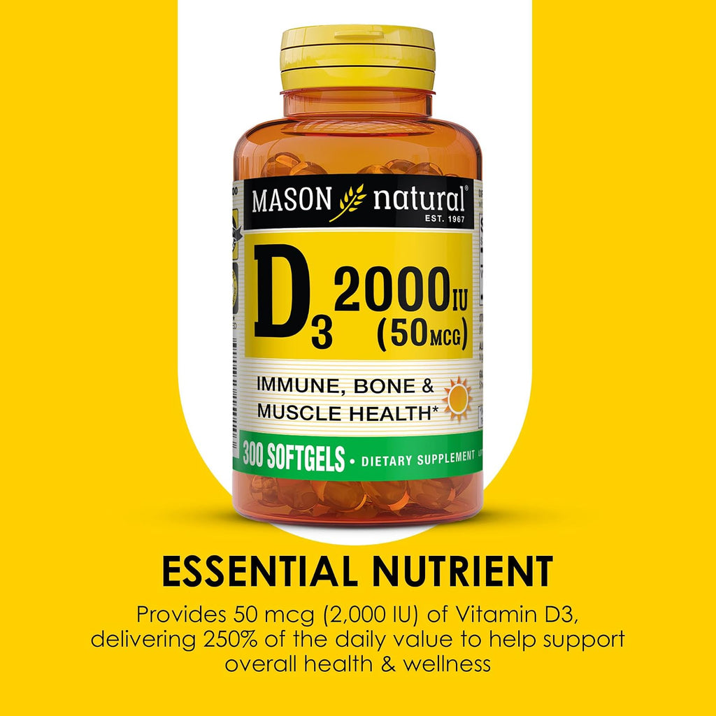 Mason Natural vitamin D3 benefits