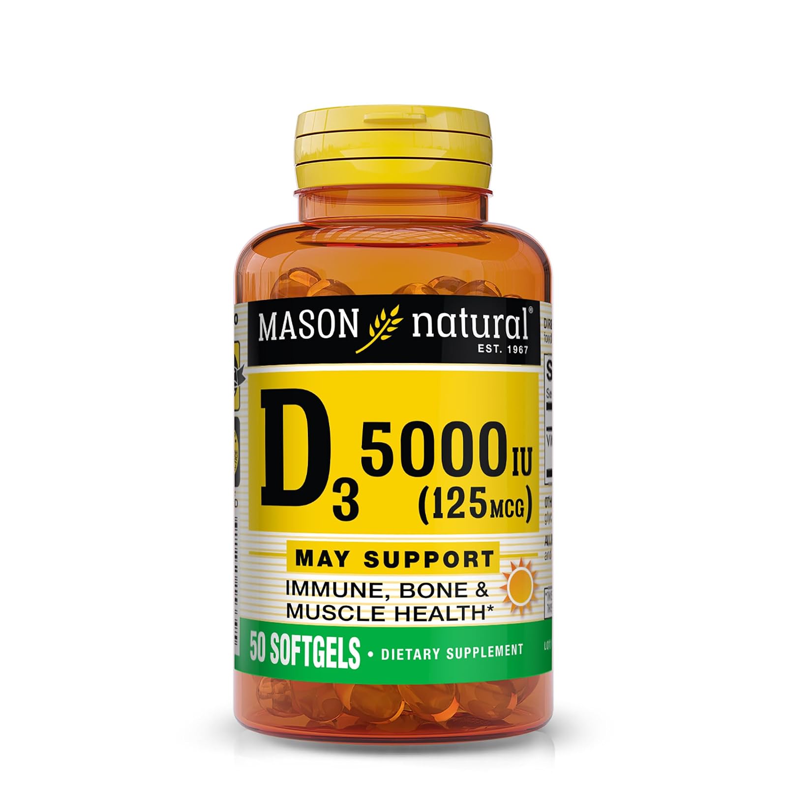Mason Natural vitamin D3 softgels
