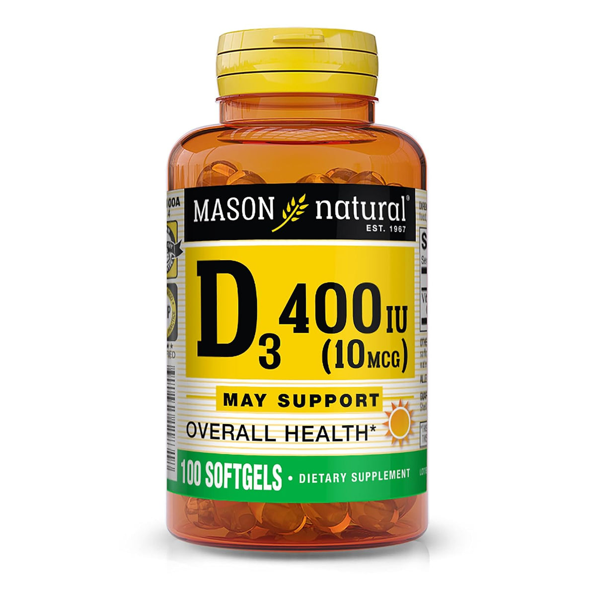 Mason Natural Vitamin D3 softgels