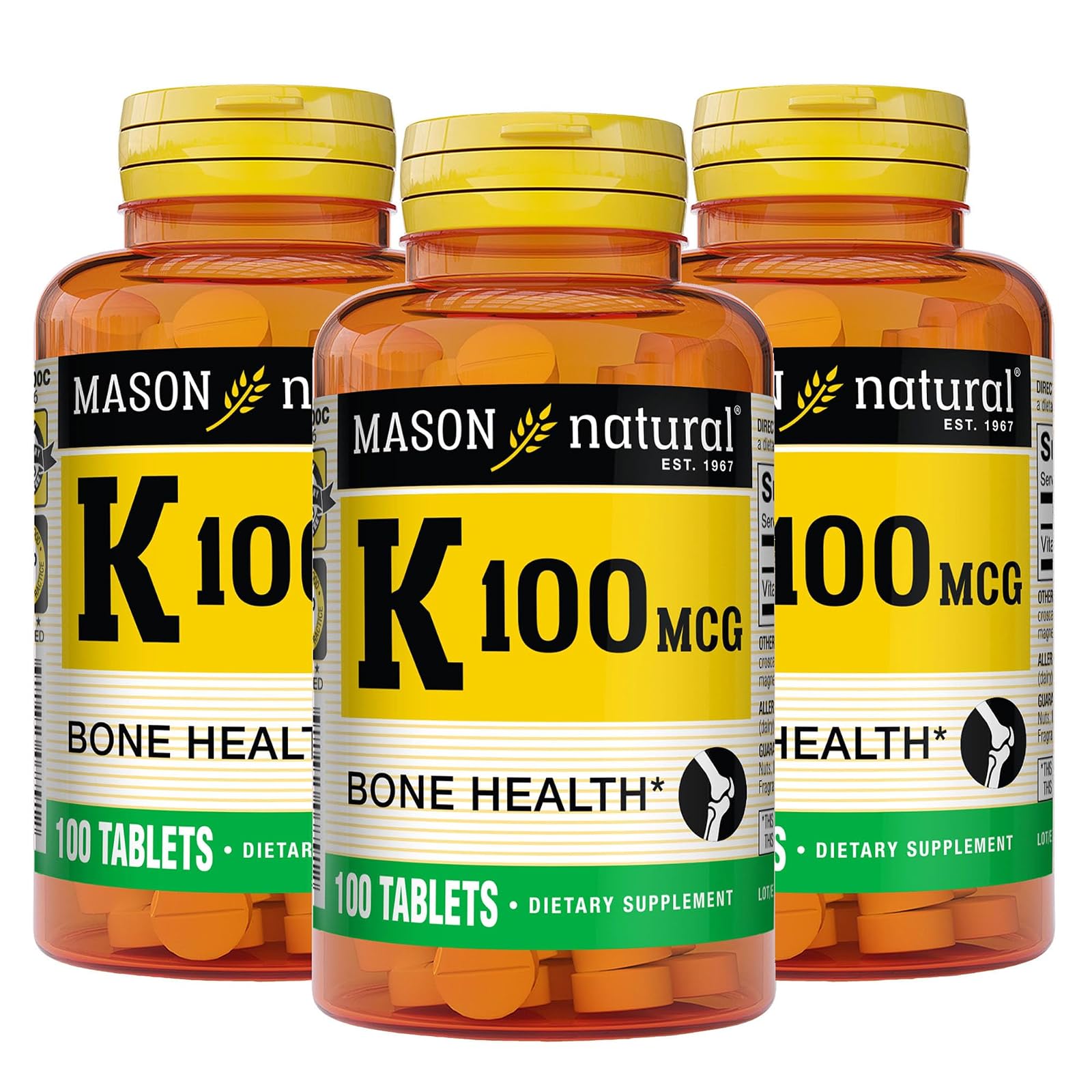 Mason Natural vitamin K 100 mcg tablets