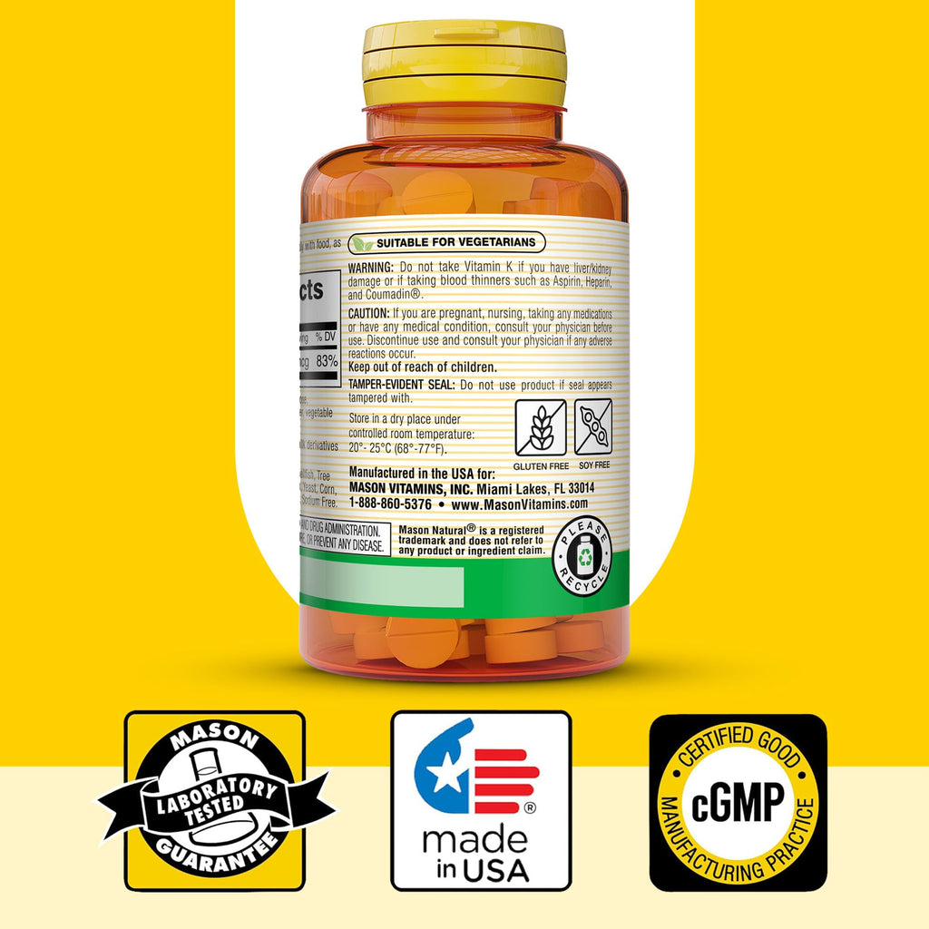 Mason Vitamin K for calcium absorption