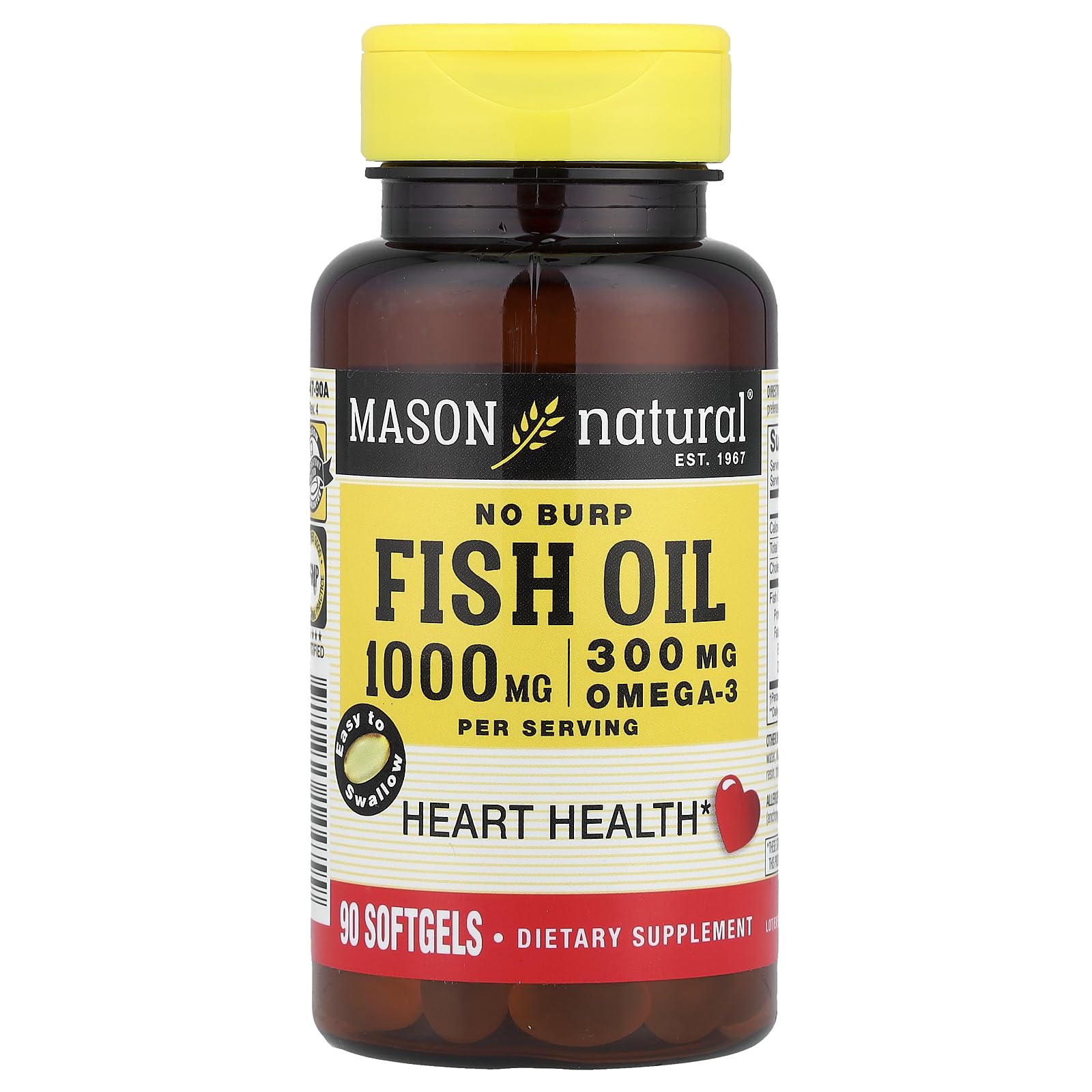 Mason Vitamins fish oil softgels