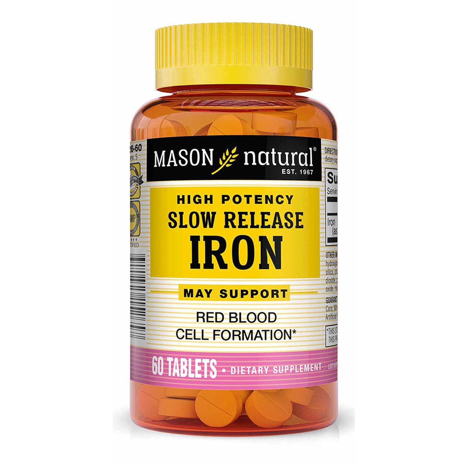 Mason Vitamins iron bisglycinate tablets