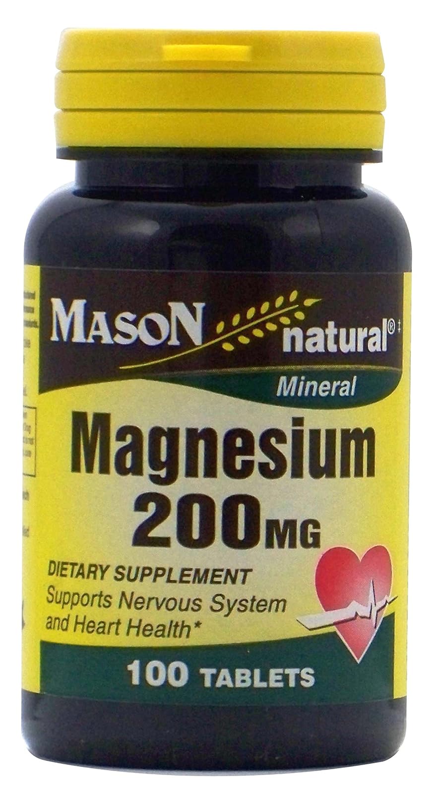 Mason Vitamins Magnesium 200 mg tablets for relaxation