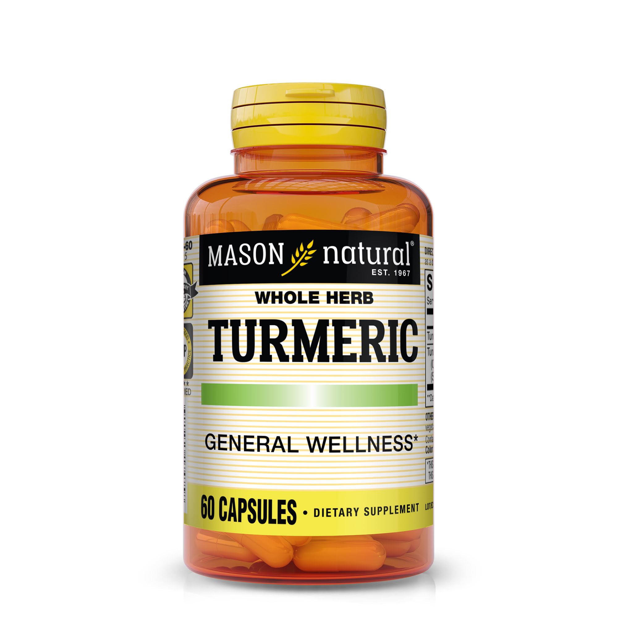 Mason Vitamins turmeric capsules for wellness