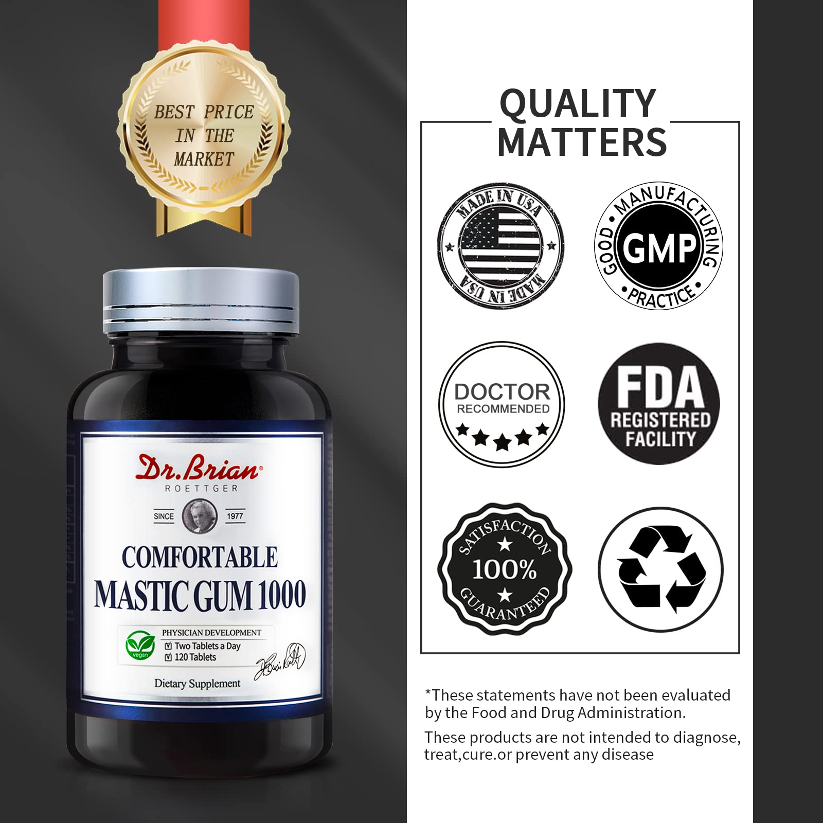 Mastic gum for gut health