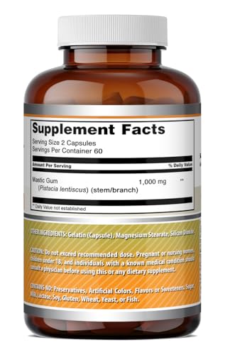 Mastic gum for oral health