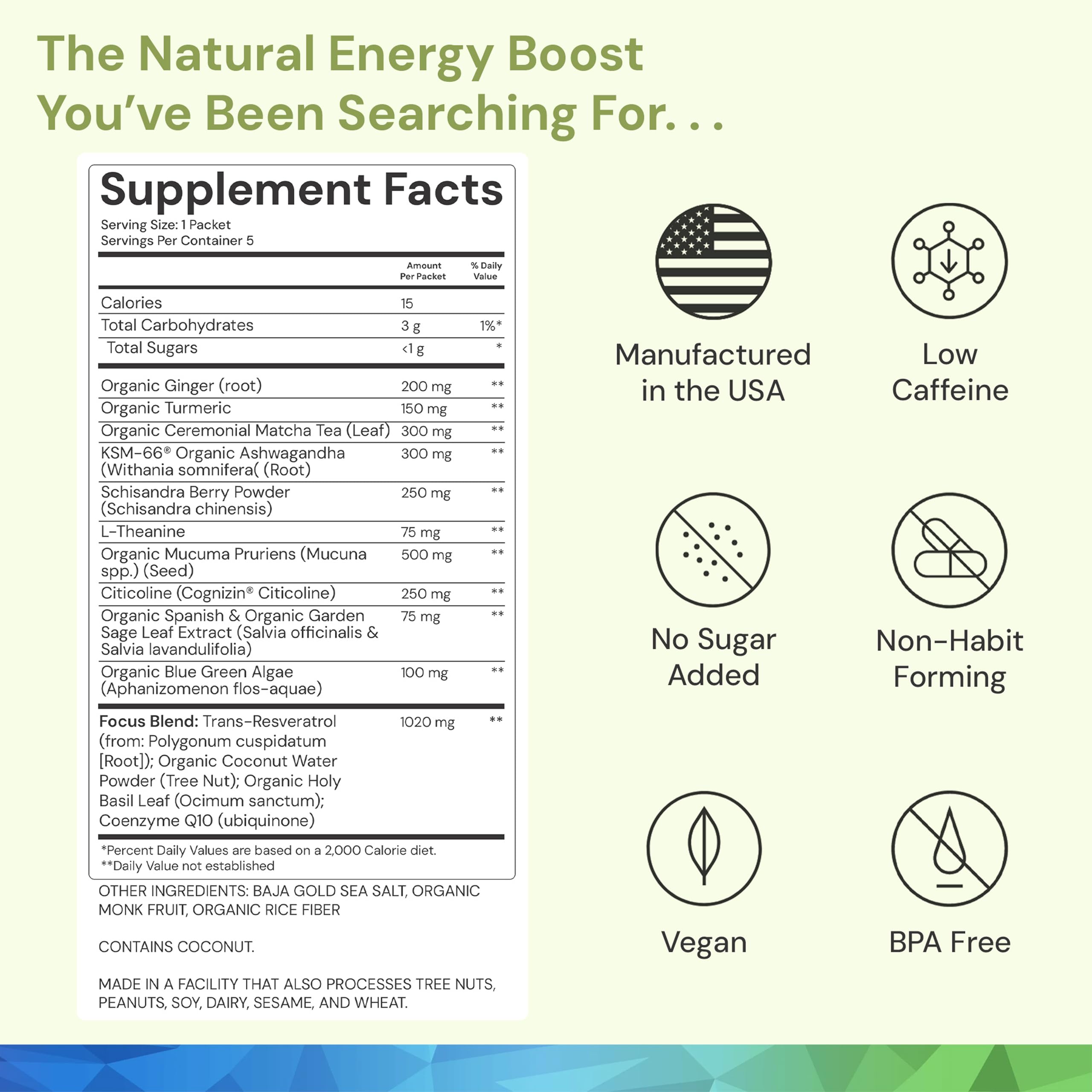 matcha infused memory supplement
