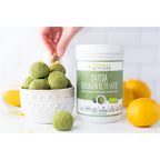 Matcha latte with collagen peptides