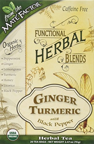 Mate Factor ginger turmeric tea bags