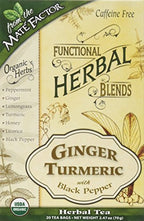 Mate Factor ginger turmeric tea bags