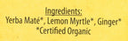 Mate Factor lemon ginger infusion
