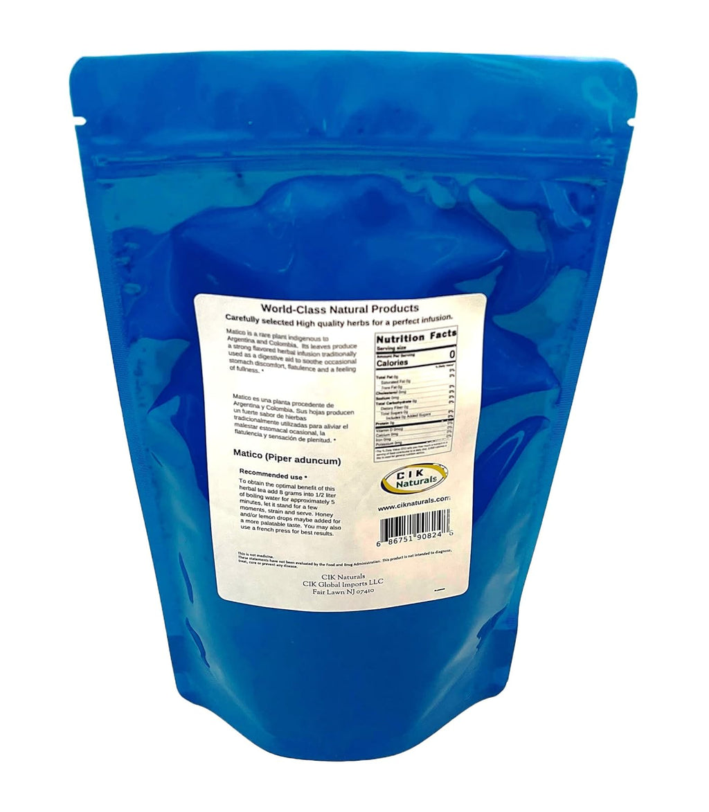 Matico herb tea in zip-lock bag