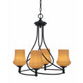 matte black chandelier for dining