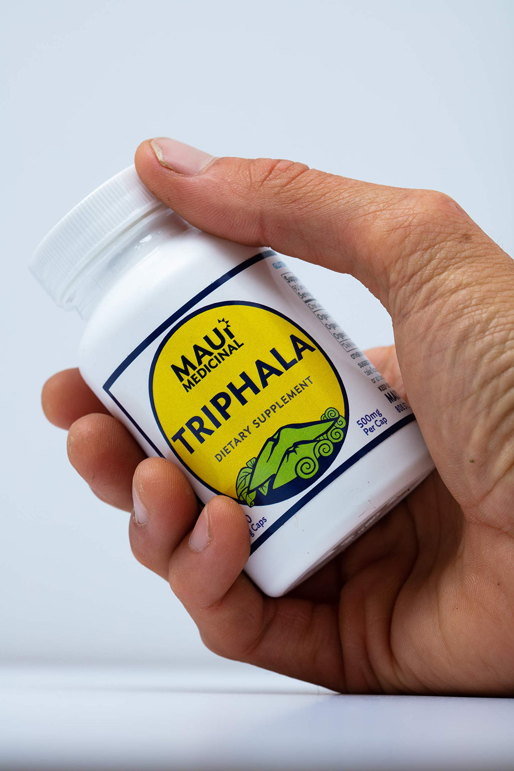 Maui triphala capsules with natural ingredients
