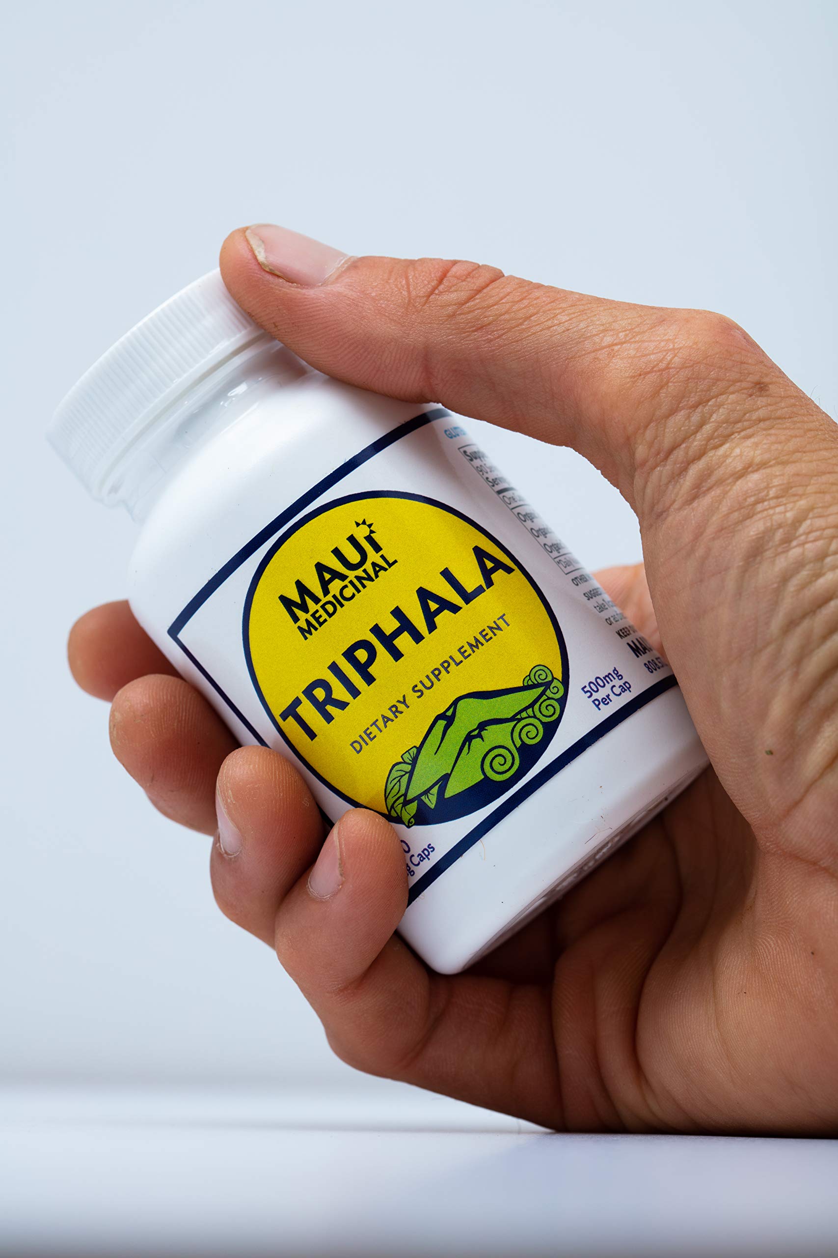 Maui triphala capsules with natural ingredients