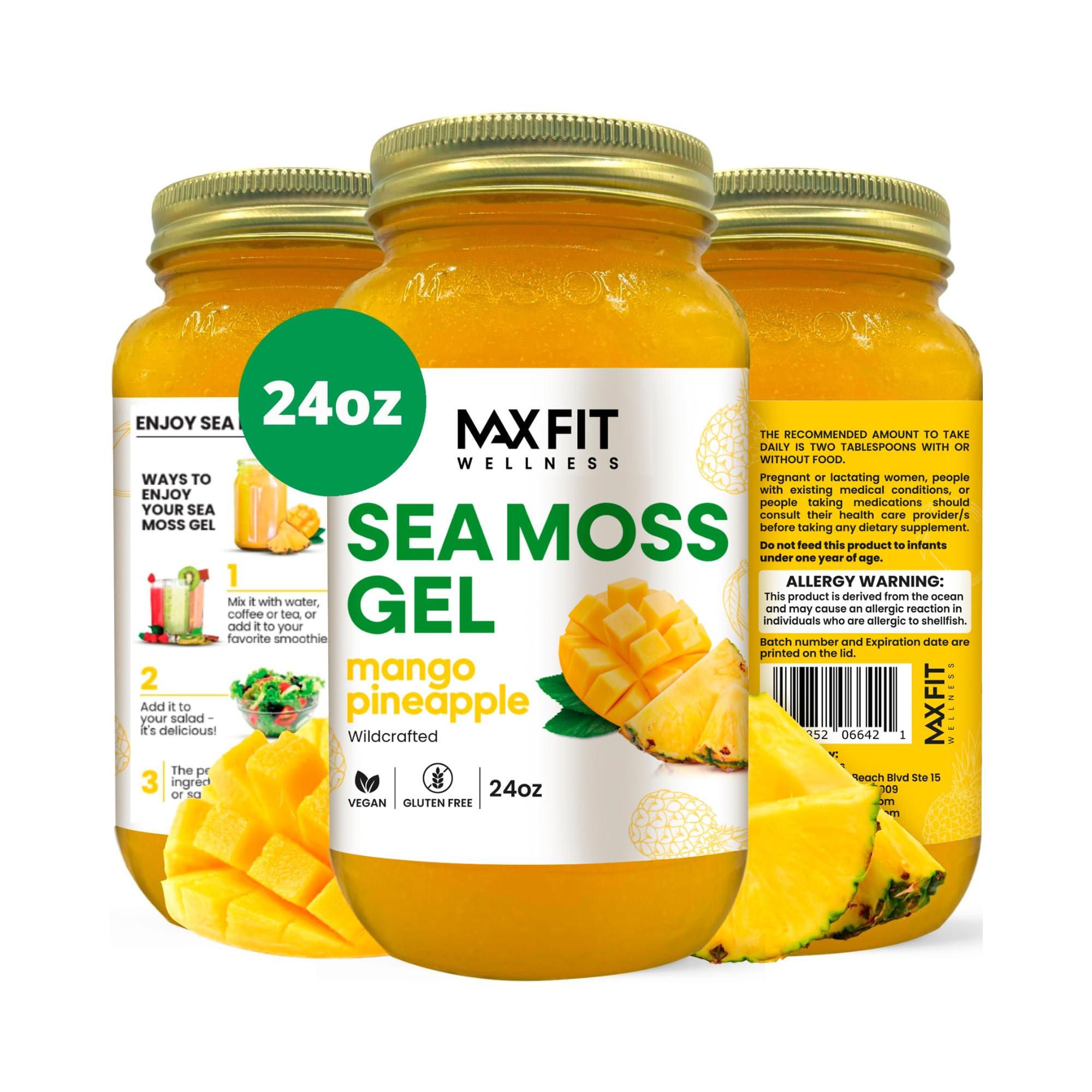 MAX FIT Sea Moss Gel benefits