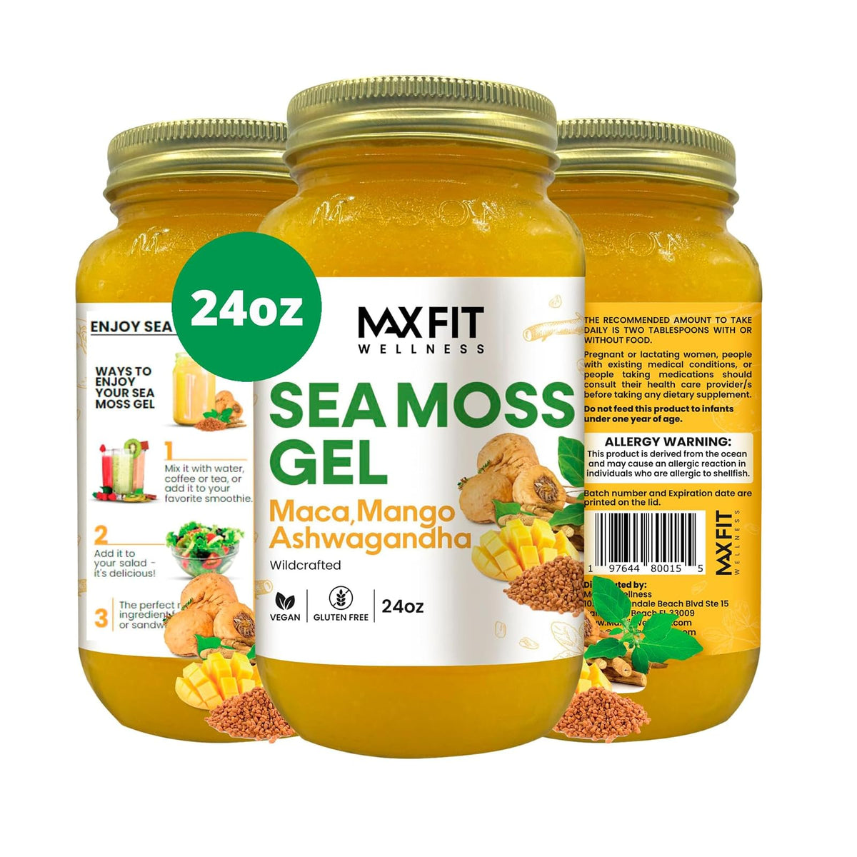MAX FIT Sea Moss Gel benefits