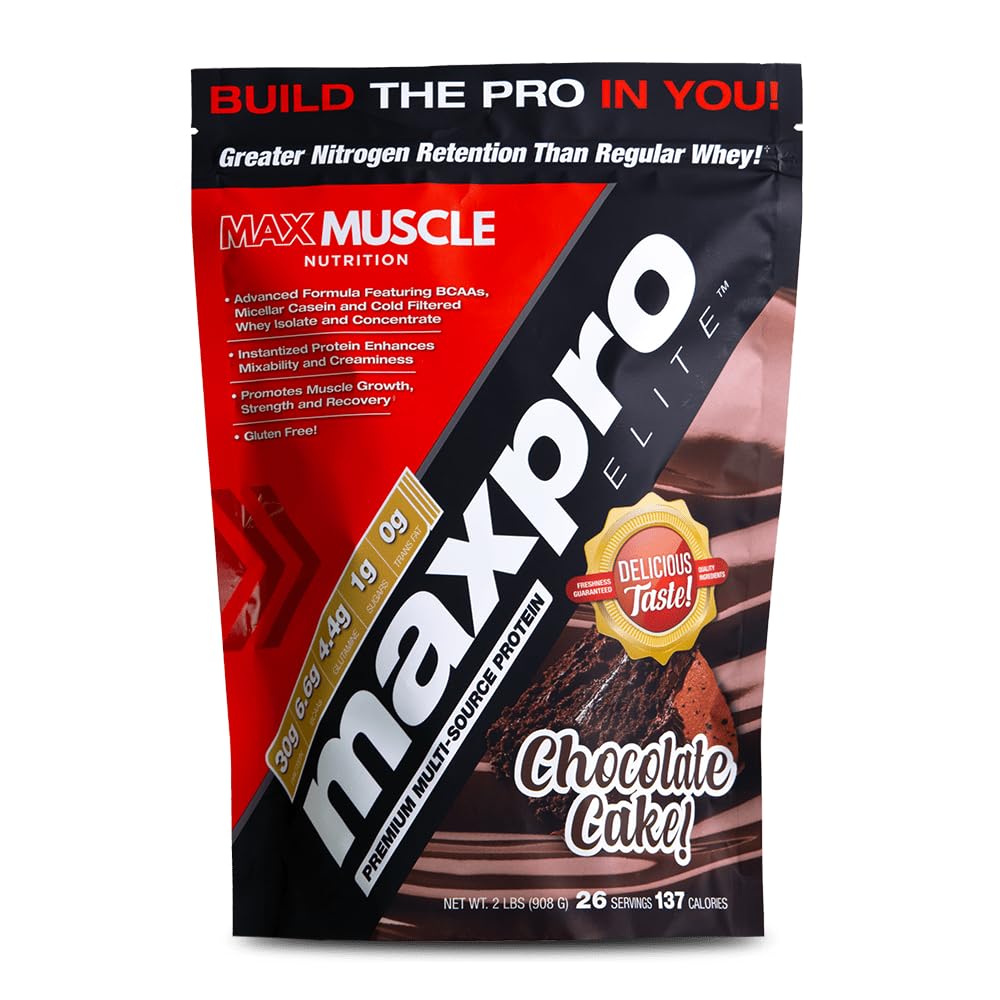 Max Muscle chocolate cake protein powder