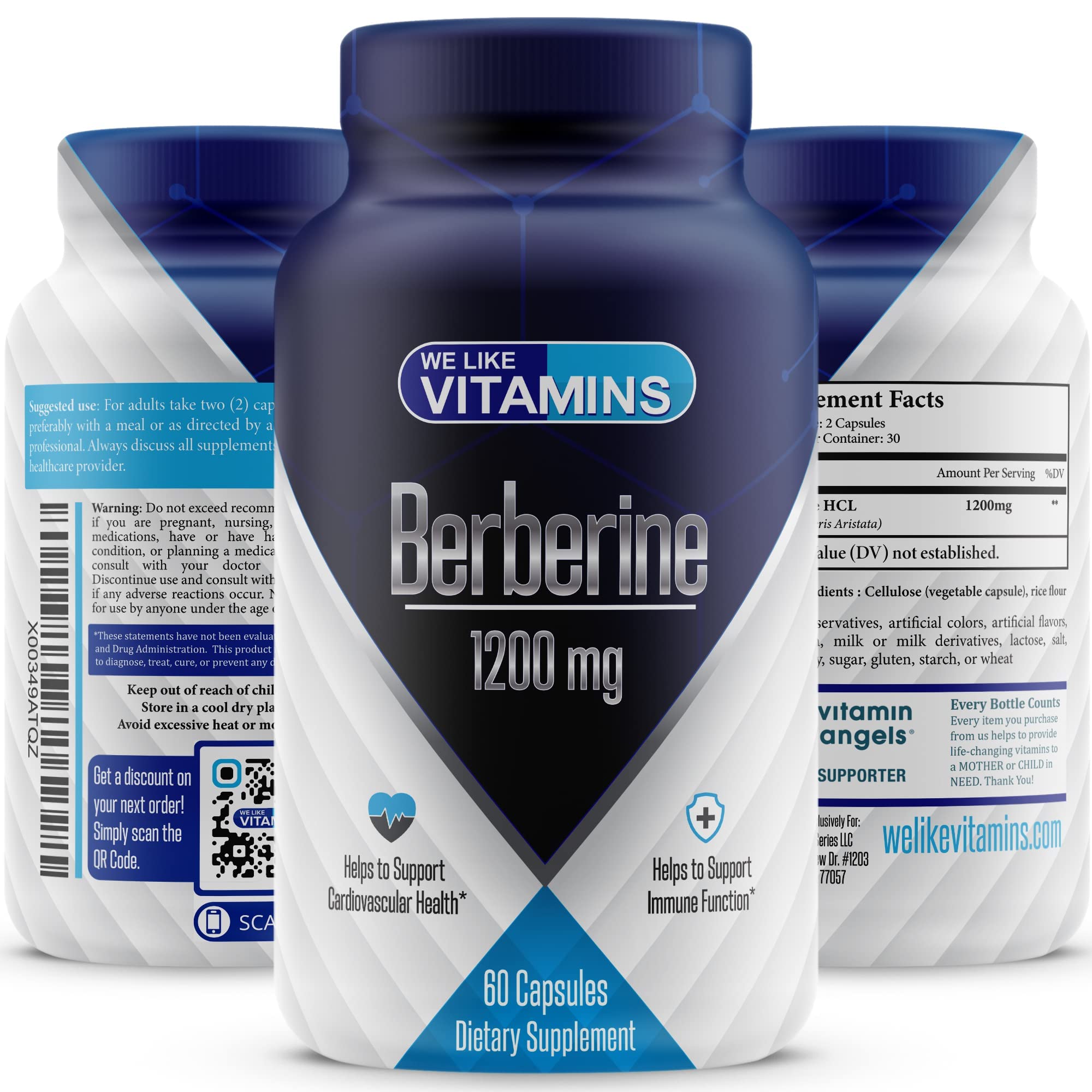 max strength berberine supplement capsules