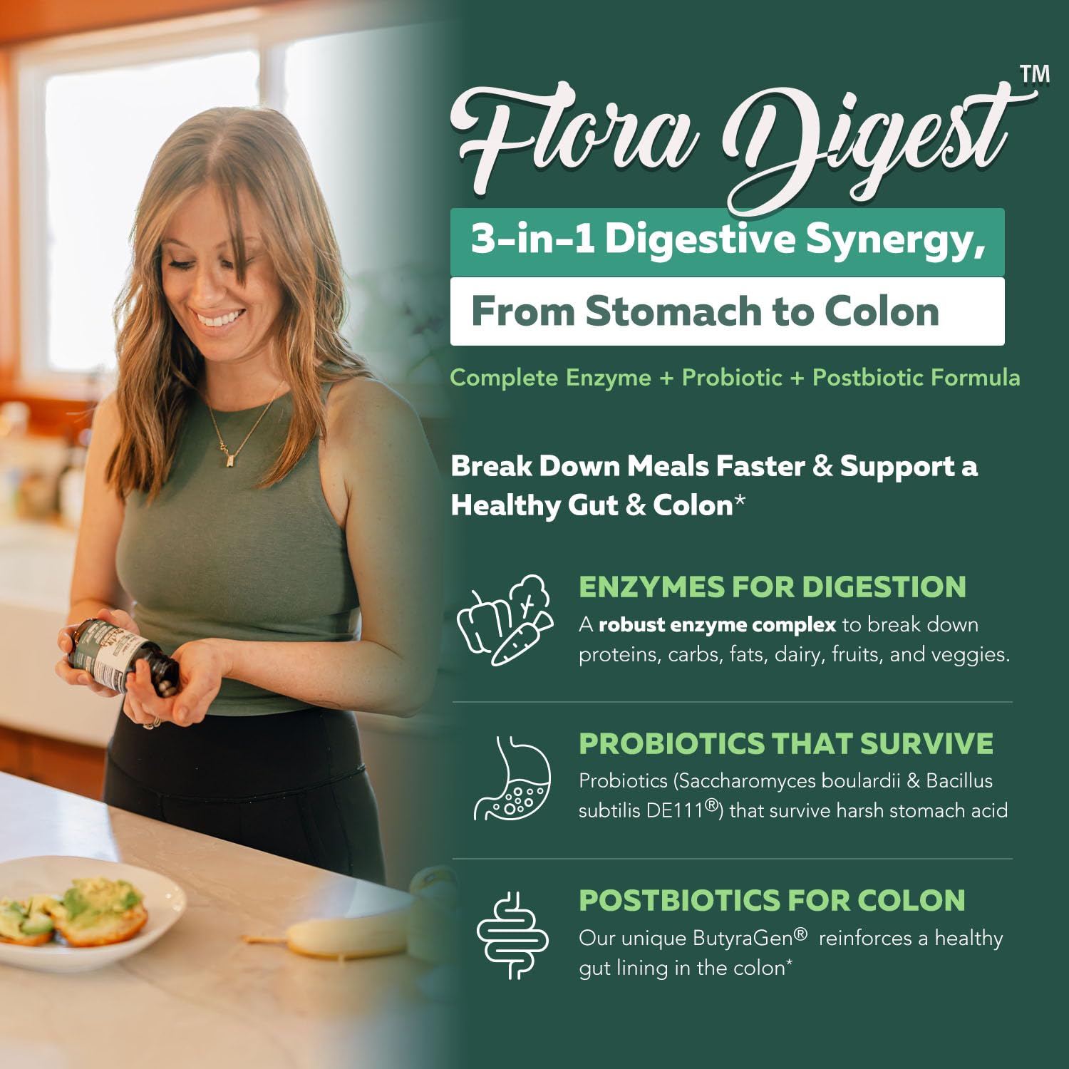 Max strength digestive enzymes capsules