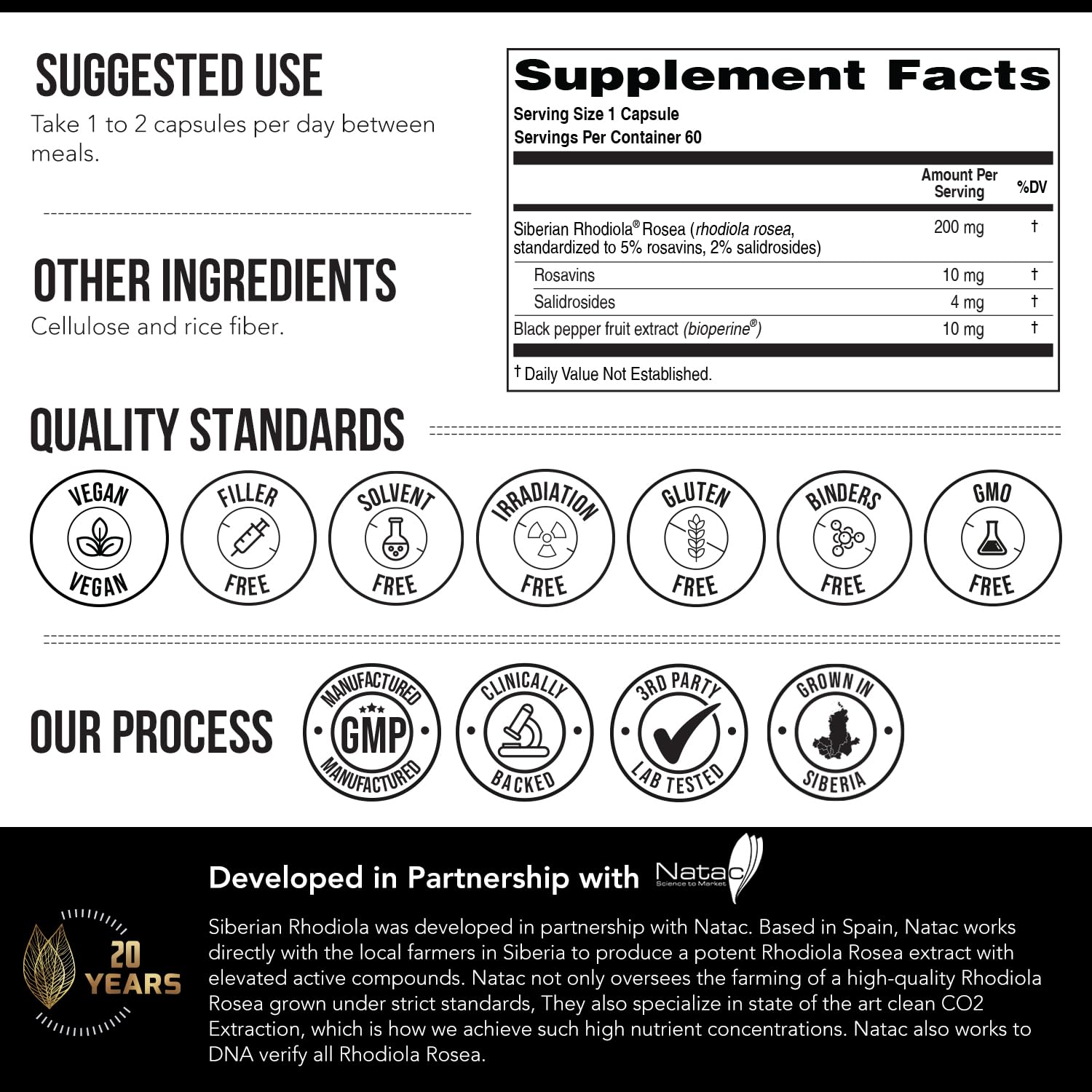 Max Strength rhodiola for vitality