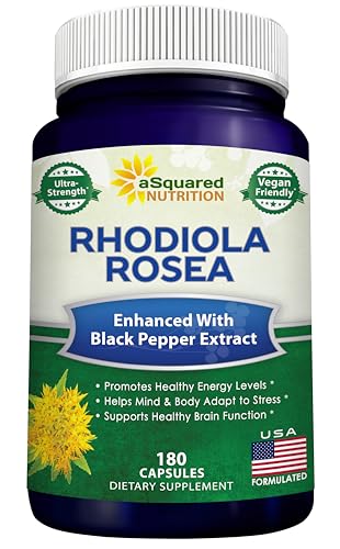 max strength Rhodiola herbal supplement for focus