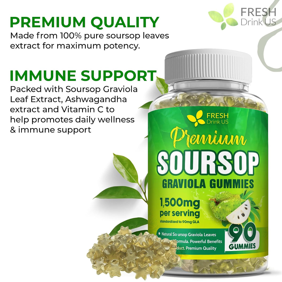 Max strength soursop gummies benefits